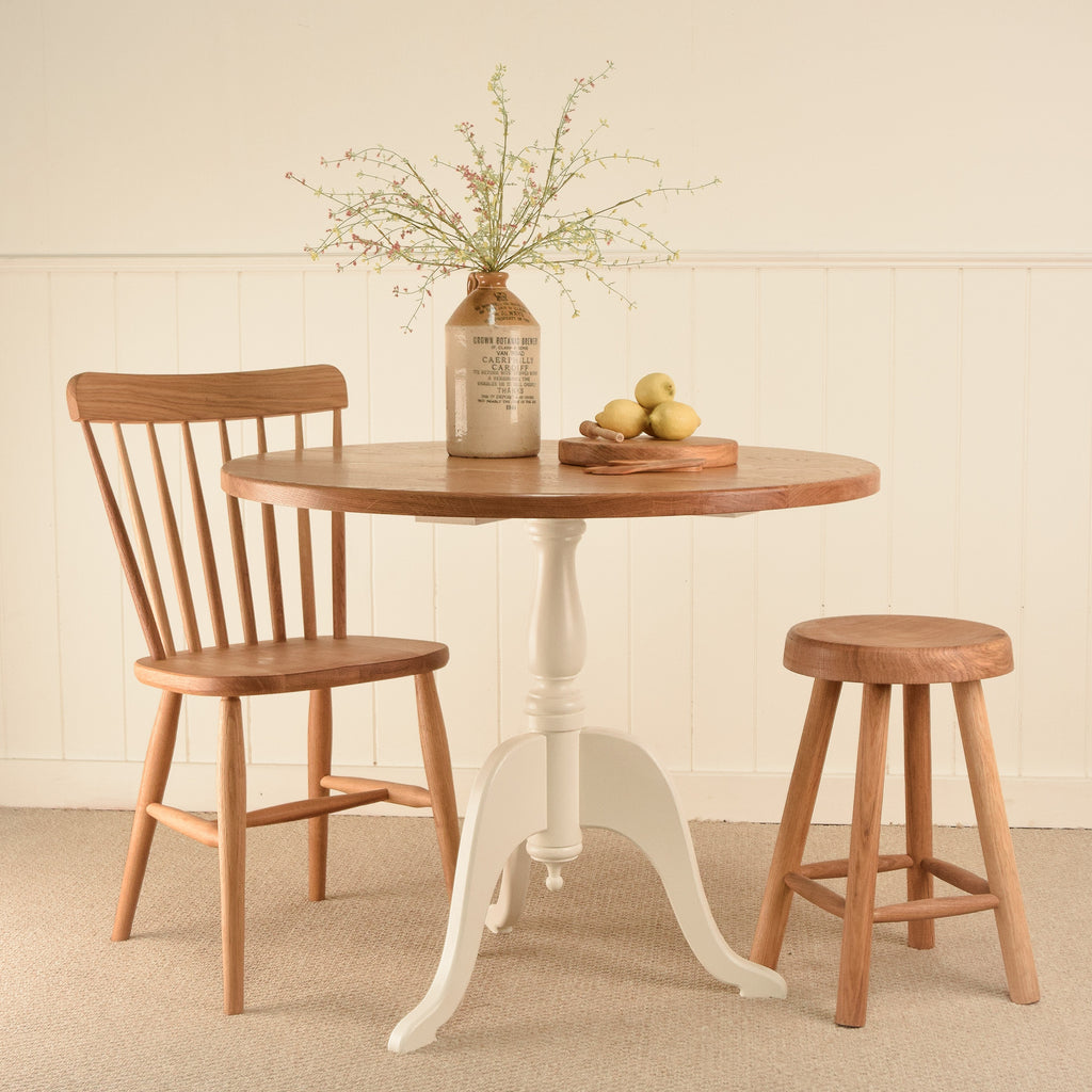 Cheshire Round Table Set with Chairs | Oak Round Dining Table and ...
