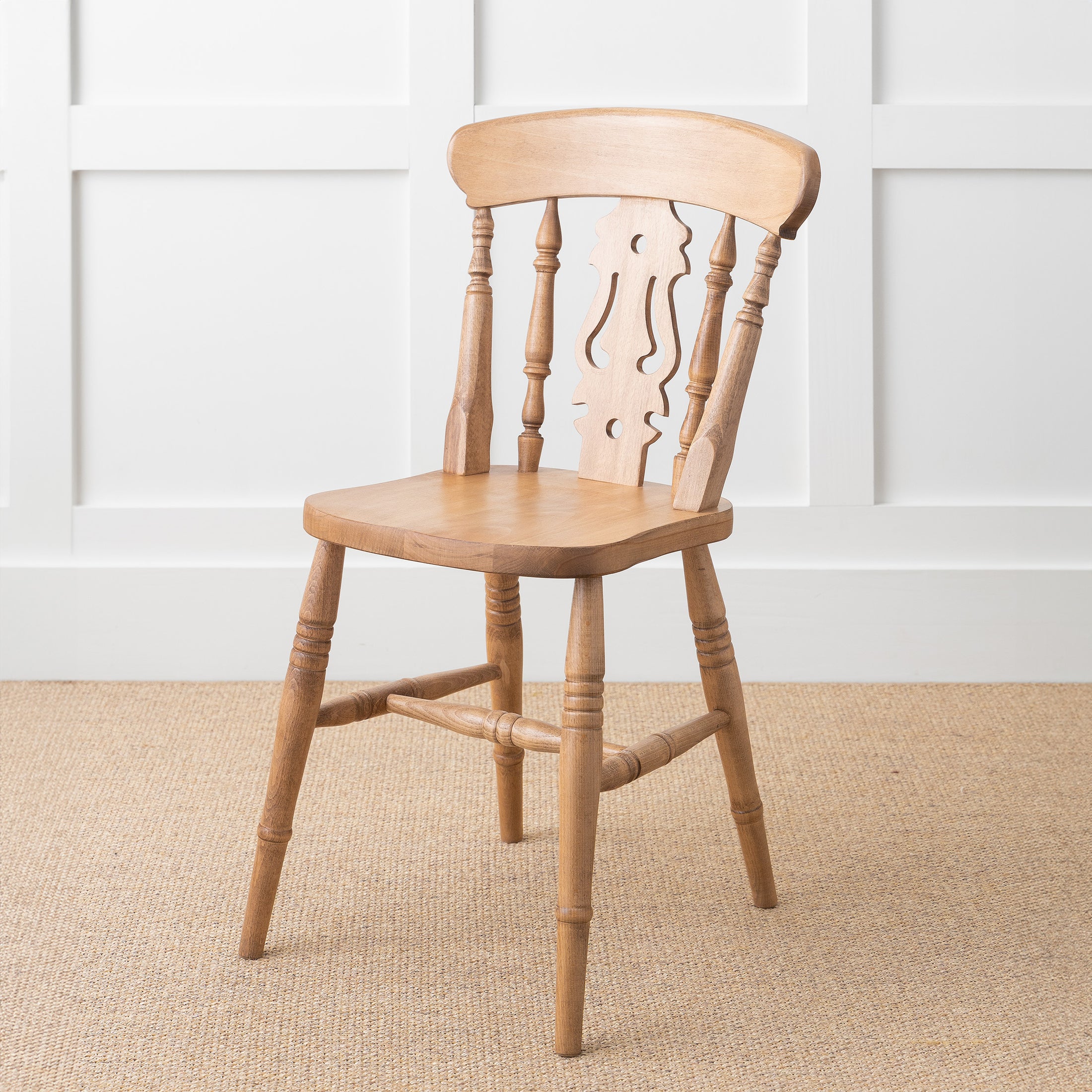 Farmhouse Fiddle Back Chair | Farmhouse Kitchen Chair – The Wainhouse Co
