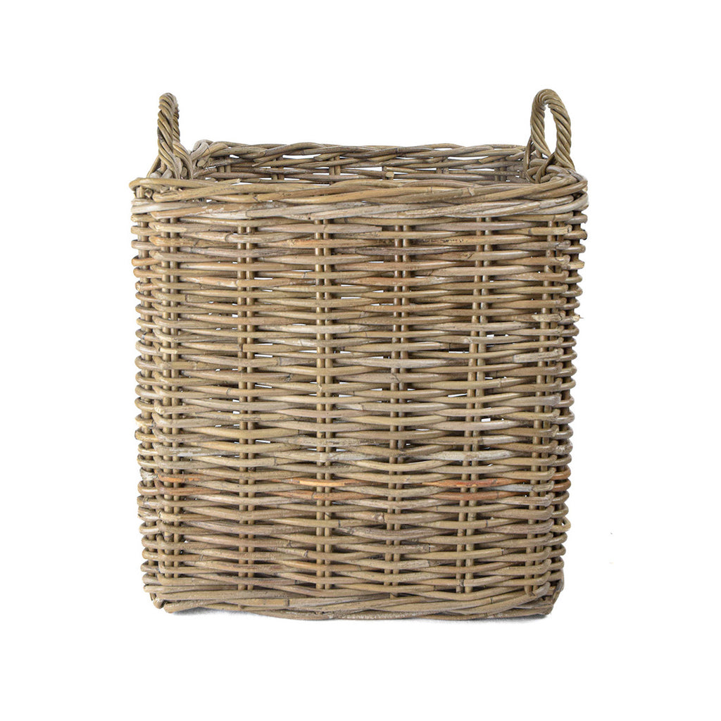 Kingston Large Log Basket | Rattan Log Basket with Handles – The ...